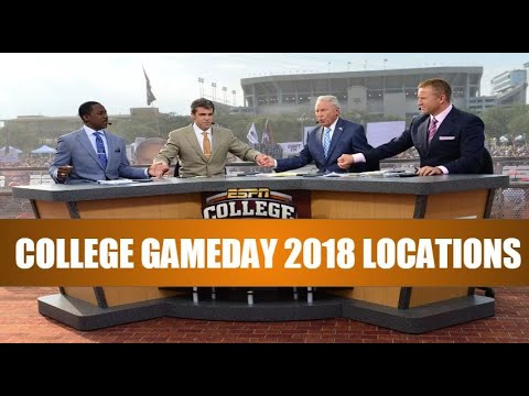 2018 College Gameday Location Predictions