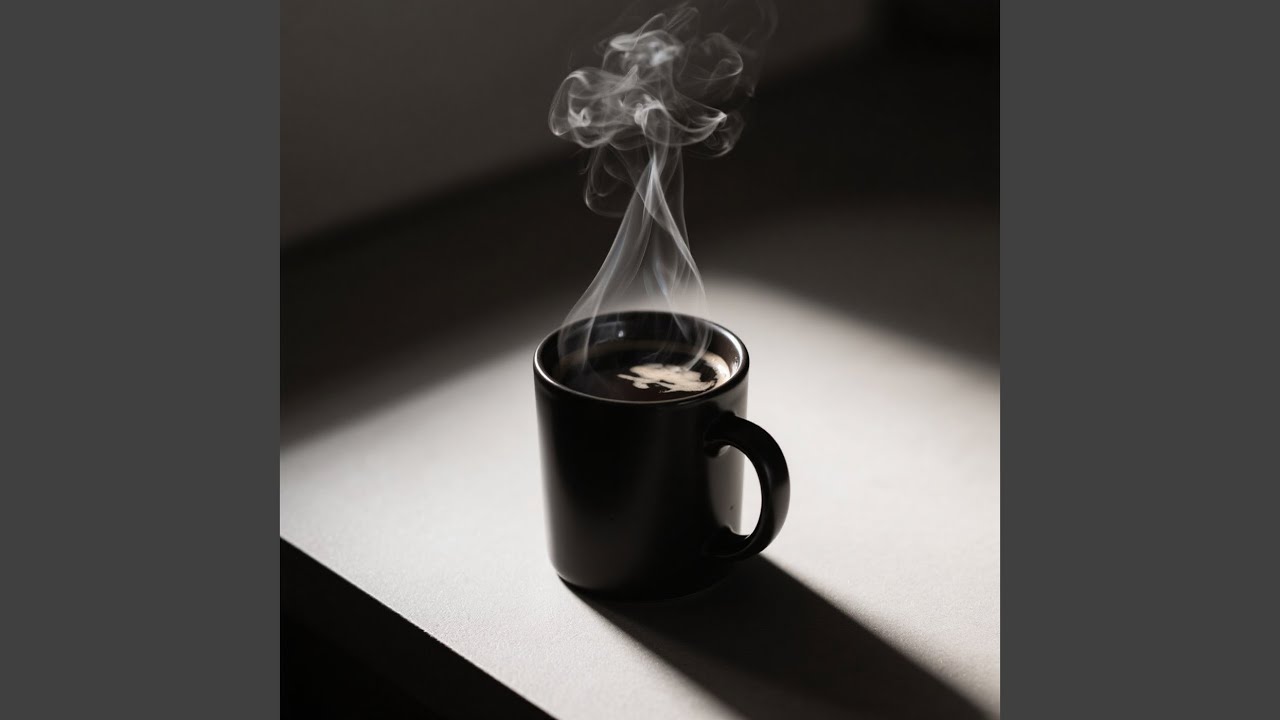 Coffee cooling on the counter