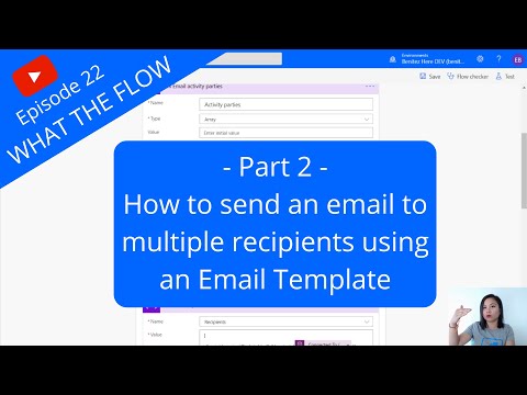Send an email to multiple recipients using an Email Template