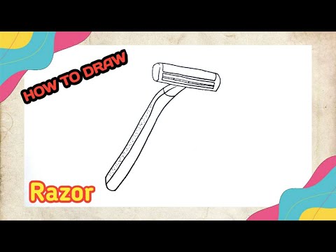 How to Draw A Razor – I'm Youtuber – Follow my videos to learn how to draw