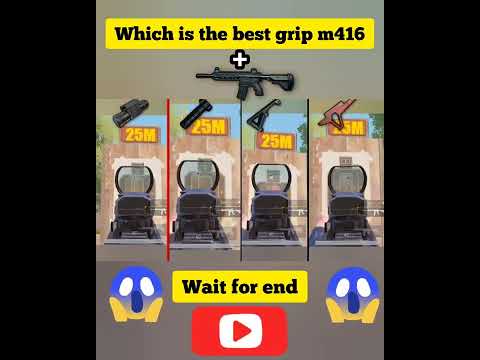 which is the best grip for m416 |Hell full | tips and tricks 😱 Guide/Totorial #shorts #bgmi #short