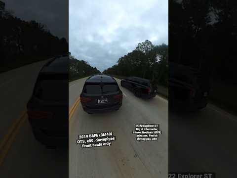 Explorer ST vs BMW X3M40i #explorerST #bmw #x3m #ecoboost #boosted #FYP #fordperformance #bmwx3m