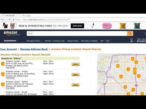 How to add Amazon Locker Pickup locations on Amazon Address Book to deliver your packages
