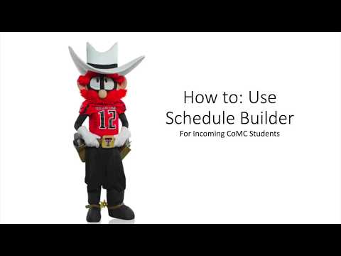 How To: Use Schedule Builder