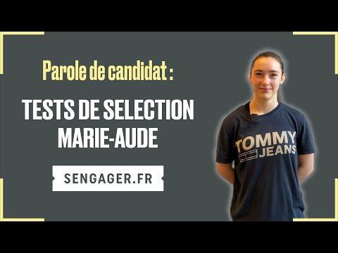 Parole de candidat, tests de sélection