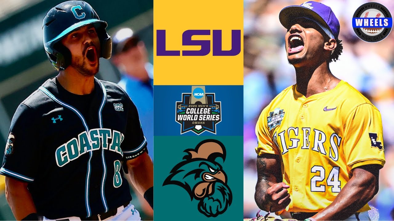 #6 LSU vs #13 Coastal Carolina (Exciting!) | Finals Game 2 College World Series 2025