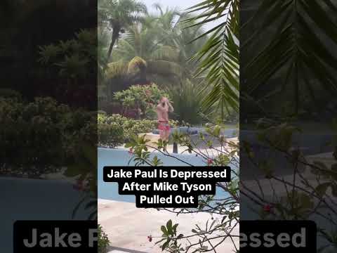 Jake Paul seen going through it after Mike Tyson cancelled their fight 😞