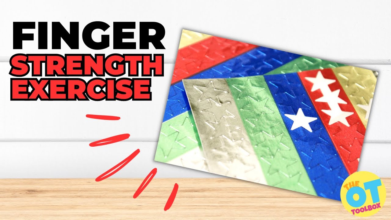 Finger Strength Exercises with Stickers