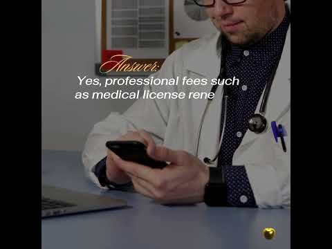 Can Doctors Deduct Medical License Renewal Fees? | Tax Tips for Physicians 🩺