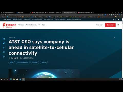 AT&T Satellite Coming! Copying Verizon $35 Fee. Starlink Slow?