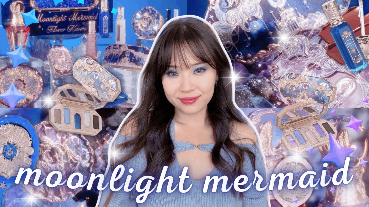 FLOWER KNOWS MOONLIGHT MERMAID COLLECTION 🌙🧜🏻‍♀️ 5 LOOKS, COMPARISONS + REVIEW!