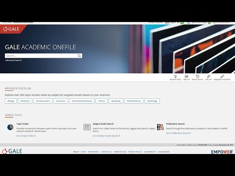 Gale Academic OneFile – The University Library, University of the ...