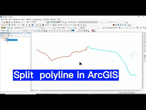 How to Split polyline in ArcGIS