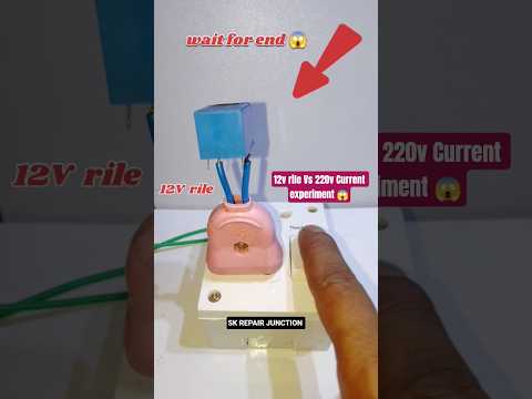 12V Relay vs 220V AC: The Shocking Showdown #shorts #diy #experiment