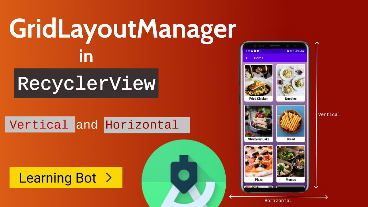 GridLayout Manager in RecyclerView- RecyclerView Tutorials