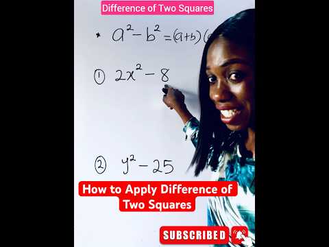 Difference of Two Squares: How to apply it. #viralmathshorts