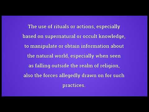 magic meaning in English