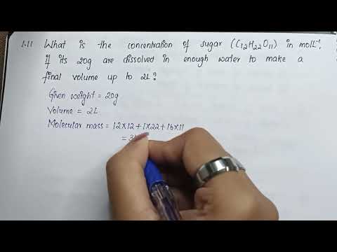 CLASS 11 CHEMISTRY NCERT SOLUTIONS | EXCERCISE-1.11 | CHAPTER- 1 | SOME BASIC CONCEPTS OF CHEMISTRY
