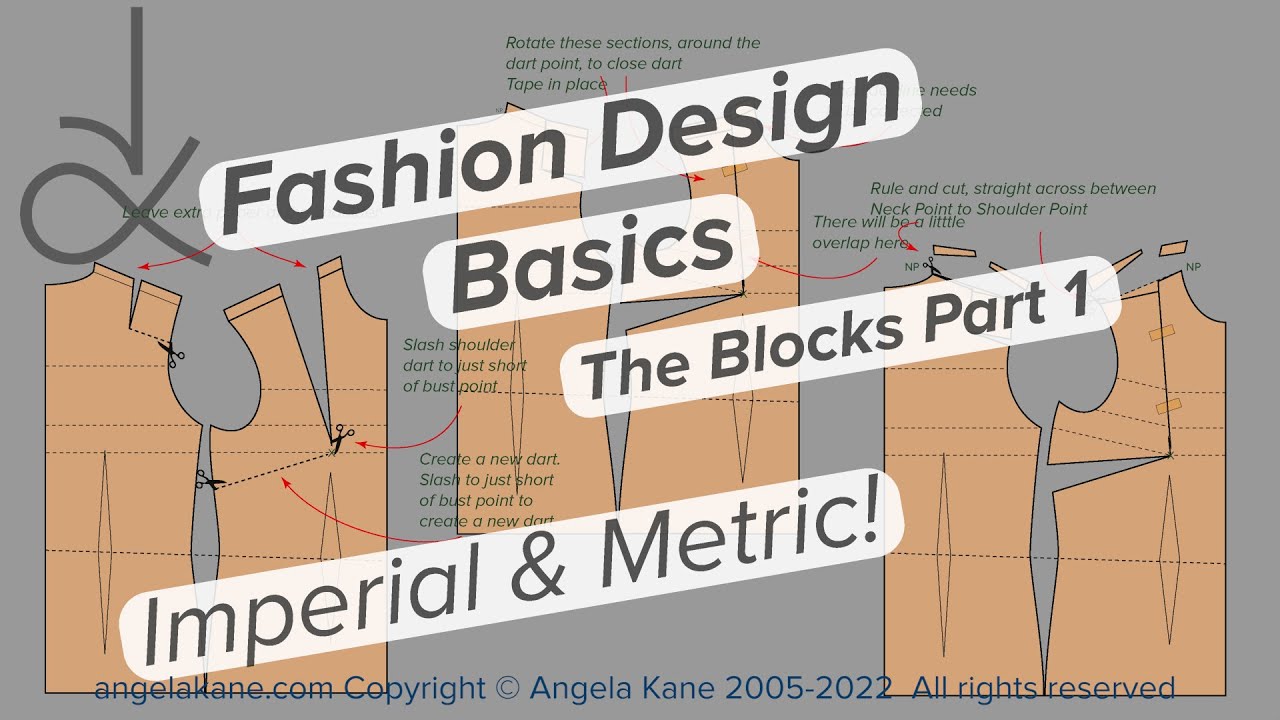 Fashion Design - Drafting the Bodice Block -  Part 1