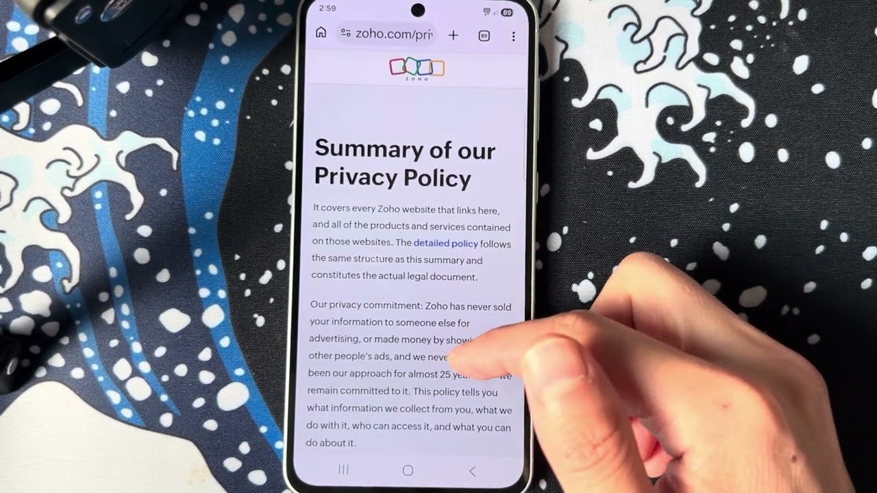 Privacy Policy Zoho Mail
