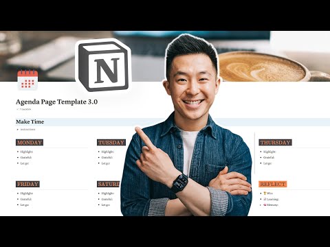 Notion Weekly Agenda Template 🌟 📆 Practical & Aesthetic!