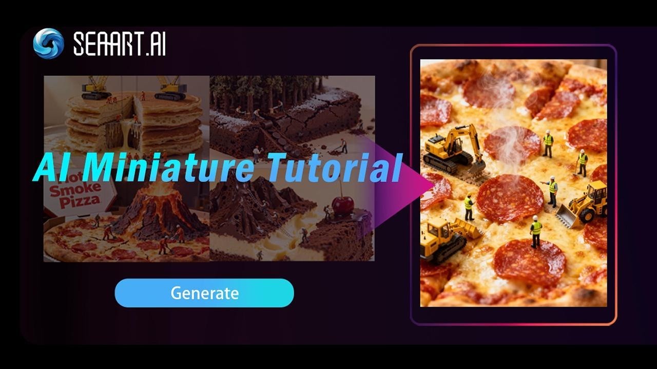 Create stunning miniature & diorama images with AI — FREE