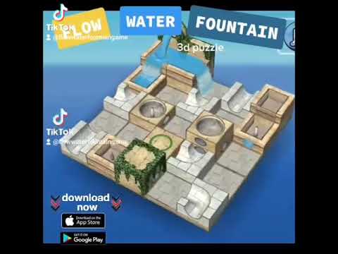 Flow Water Fountain 3d Puzzle. Already 10 million downloads. Check it out! #indiegames #mind #games