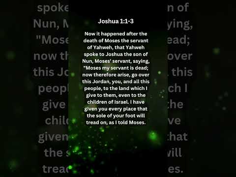 Journey of faith and spiritual growth | Joshua 1:1-3 Daily Bible Verse