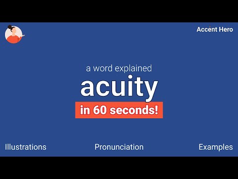 ACUITY - Meaning and Pronunciation