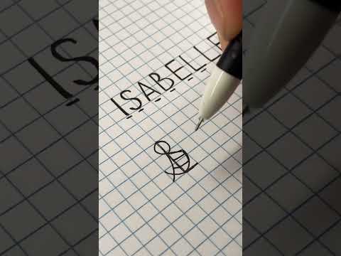 ISABELLE - writing monograms for subscribers. What name is next? #shorts #tiktok