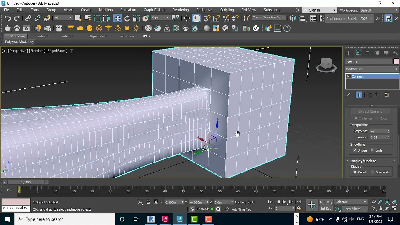3ds Max 2023: Compound Objects (Connect)