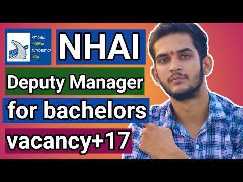 NHAI Dy Manager Recruitment Online Form 2021