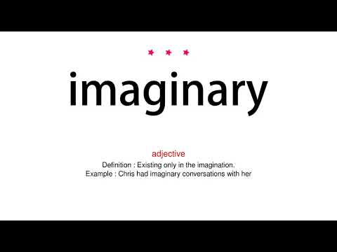 How to pronounce imaginary - Vocab Today