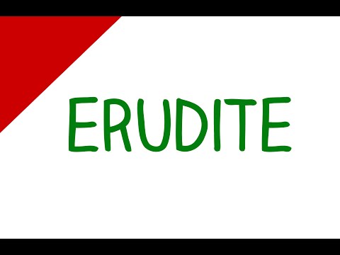 Learn English Words - Erudite (Vocabulary Video)
