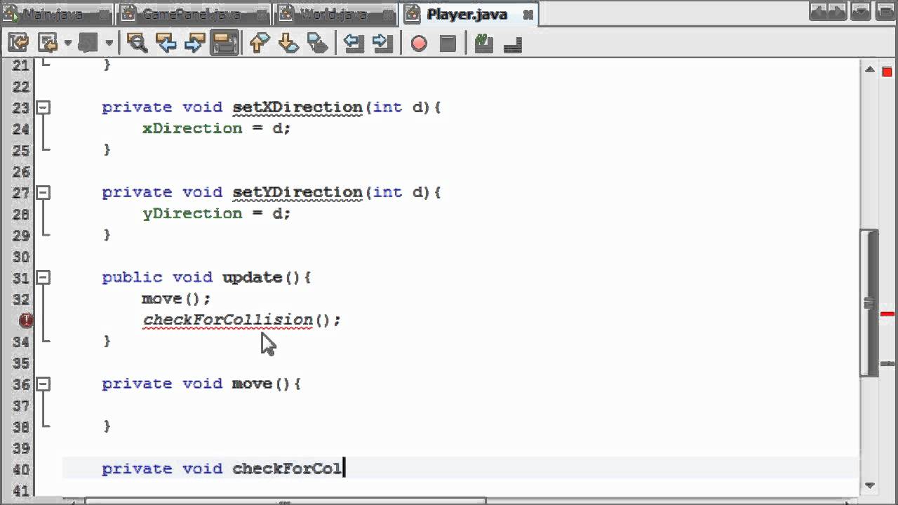 Creating a Player - #9 - Intermediate Java Game Programming Tutorials (TheJavaHub)