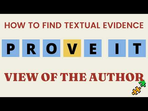 FINDING TEXTUAL EVIDENCE - Reading & Writing Skills