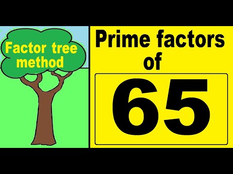 Prime factors of 65.