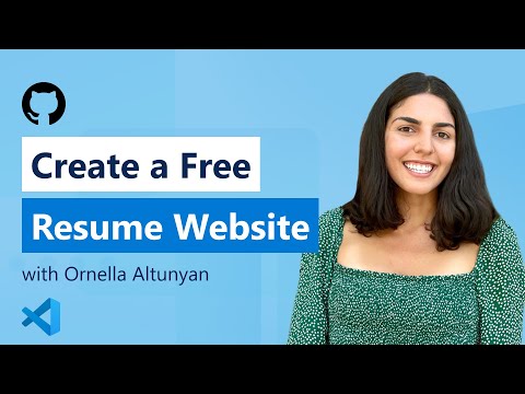 Create a resume website in your browser