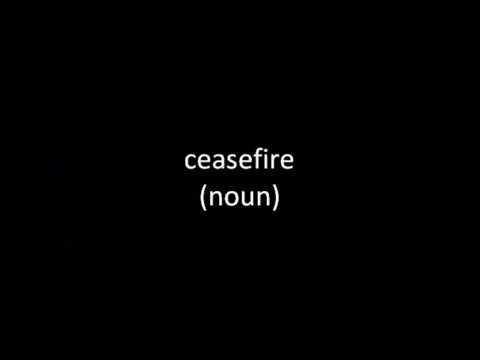 ceasefire (noun)