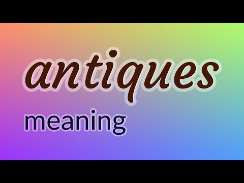Antiques - 103 English Vocabulary Flashcards