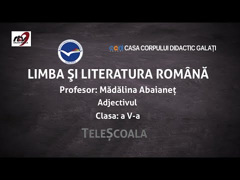 Limba şi Literatura Română - Clasa a 5-a -Adjectivul
