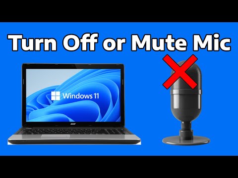 How To Disable or Turn Off or Mute Microphone in Windows 11
