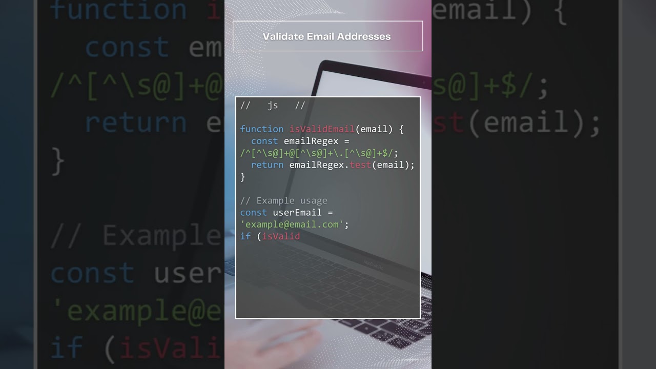 JS - How to perform email address validation