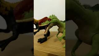 Byte-Sized Review! Jurassic World Fierce Force Monolophosaurus (Green)! - Adamus Prime Toy Shorts