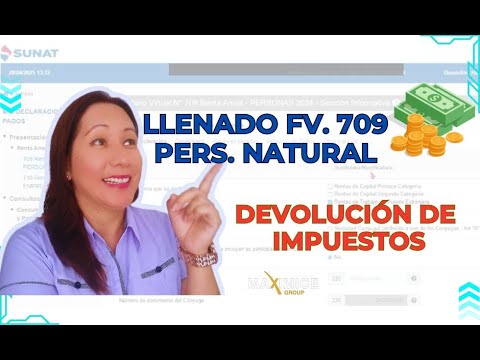 3-3 ✅Declaración Anual 2024 Persona Natural| 🚨 Form. Virtual 709 | Devolución de Impuestos SUNAT🤑