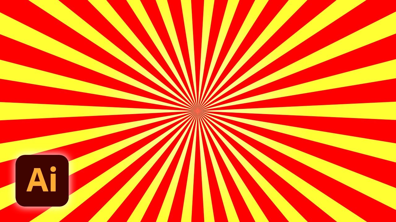 How To Create A Sunburst Background Effect In Illustrator CC