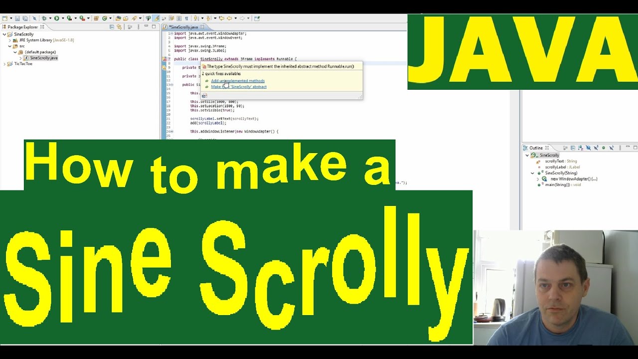 Java Sine Scrolly