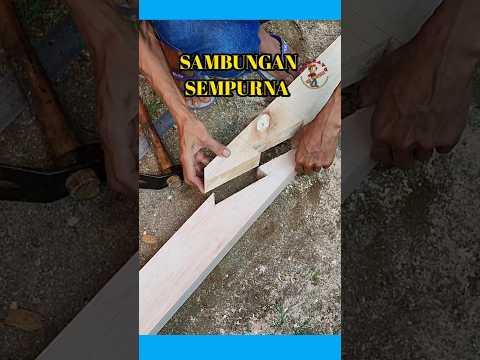 sambungan balok kayu presisi