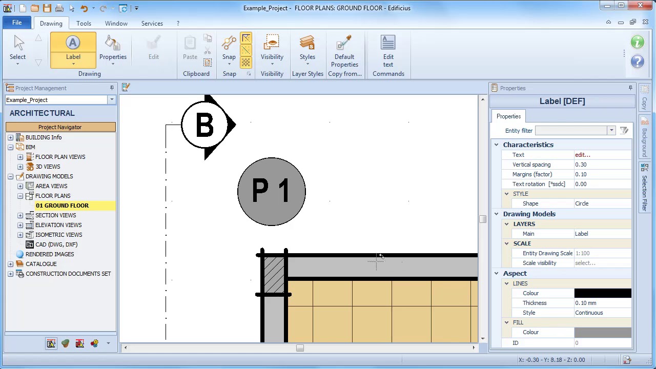 Edificius Tutorial - Labels - ACCA software
