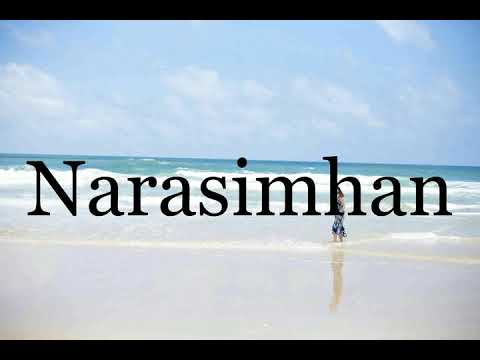 How To Pronounce Narasimhan????????????????????????Pronunciation Of Narasimhan